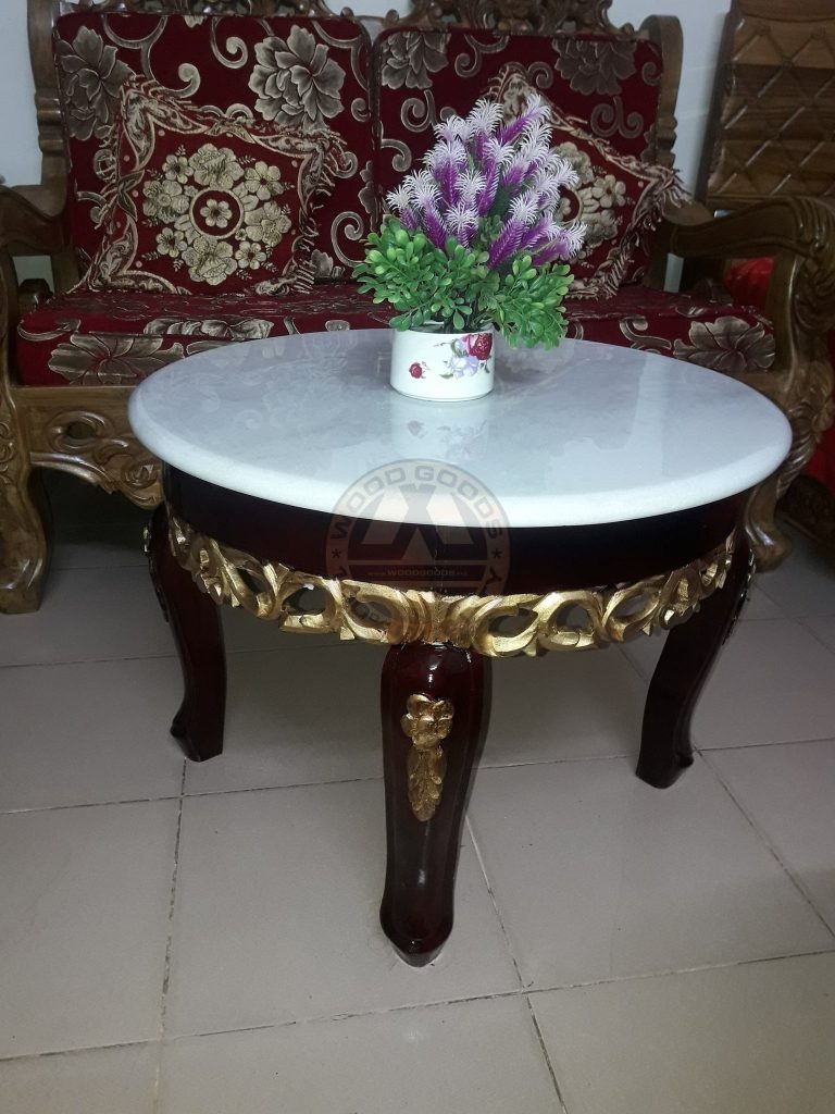 Victoria Wooden Sofa CENTER Table, Stone Tea Table, Marbel Center Table ...